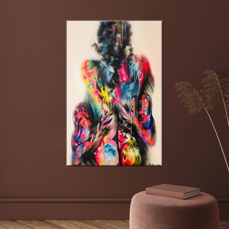 Abstract Human Figure Painting - Etsy