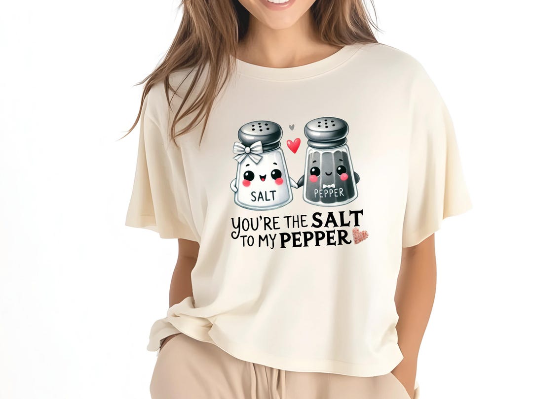 Salt and Pepper Matching Couple Shirts, Valentine's Day Gift - Etsy