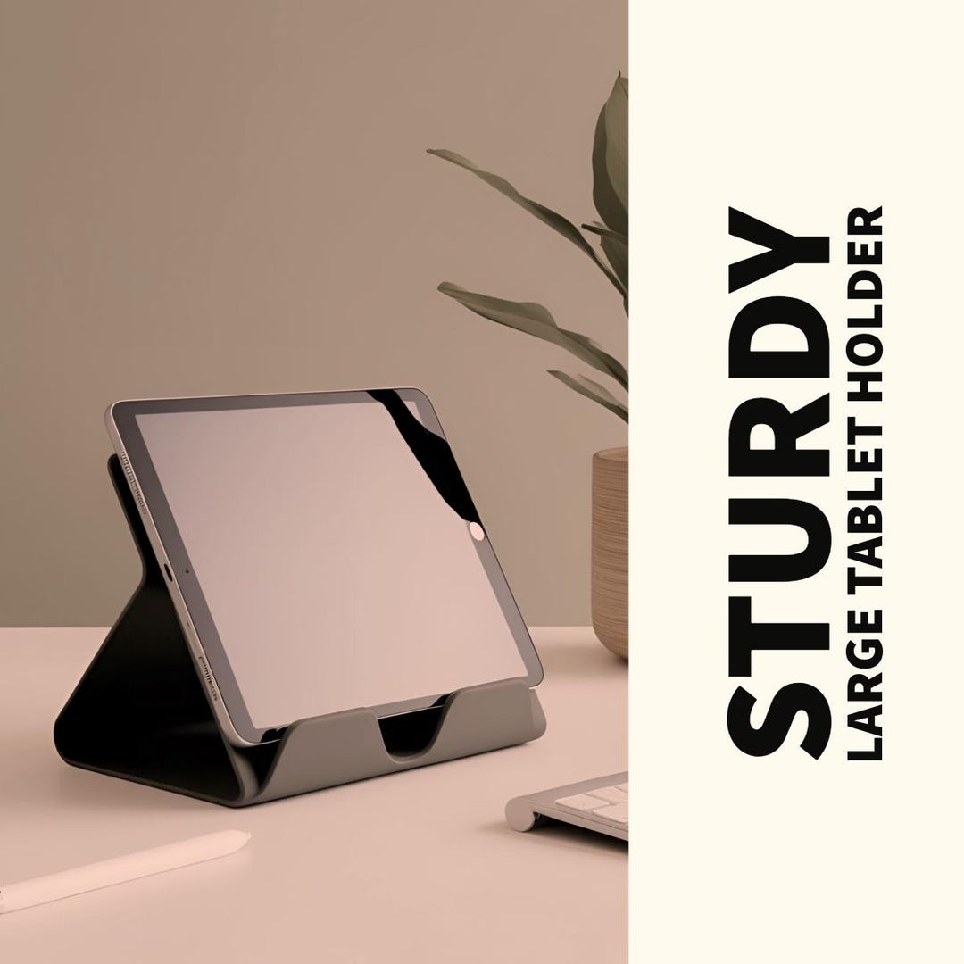 Tablet Stand 3D Printed Tablet Holder for Desk Minimalist iPad Stand ...