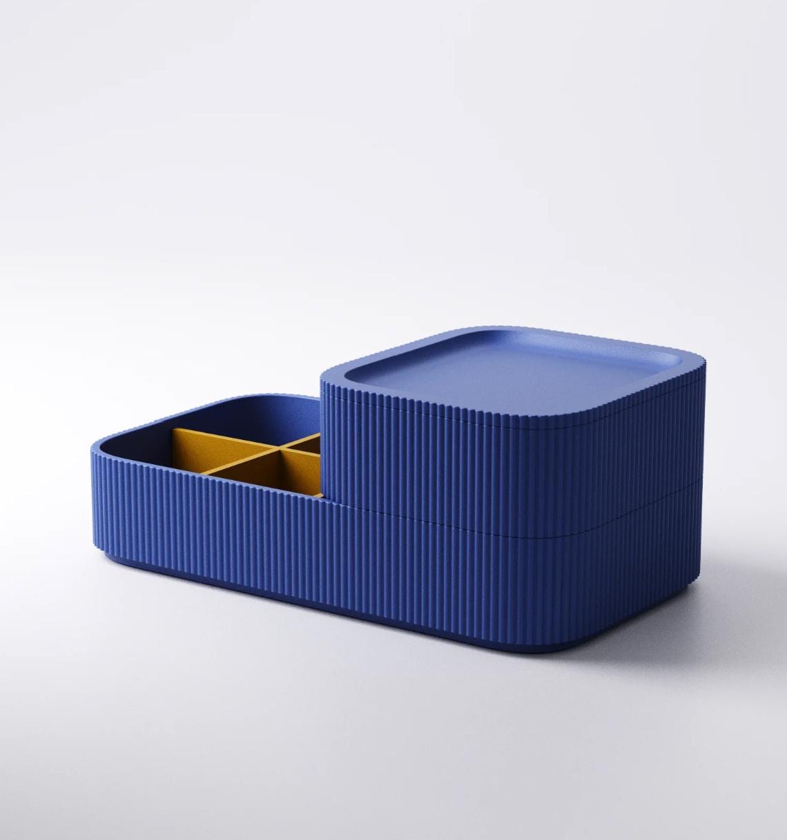 Stackable Desk Organizer With Lids & Divider – 3D Printed Modular ...