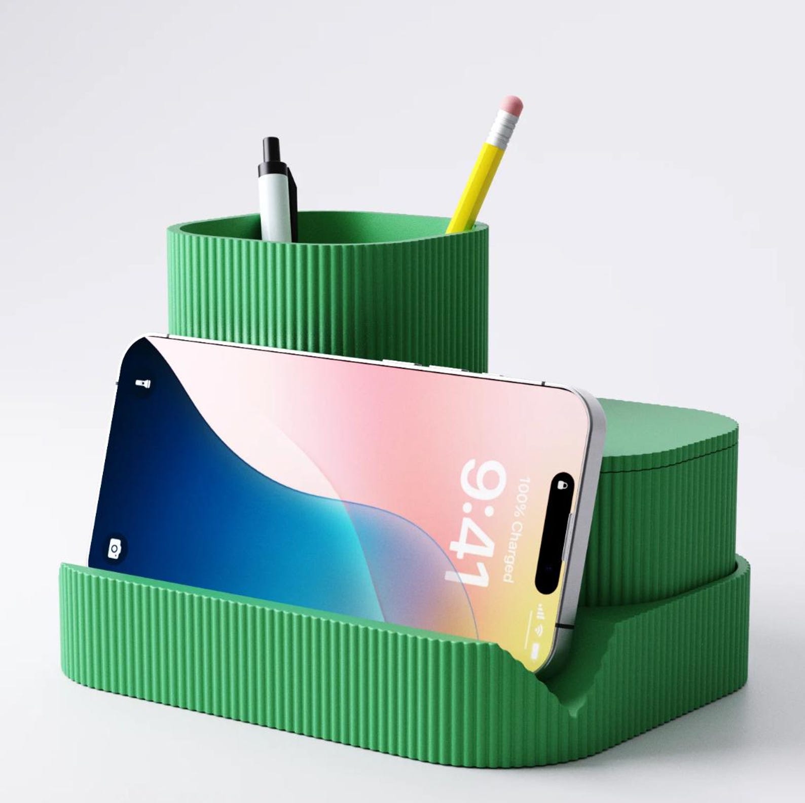 3D Printed Modular Desk Organizer – Preconfigured Stationery Organizer ...