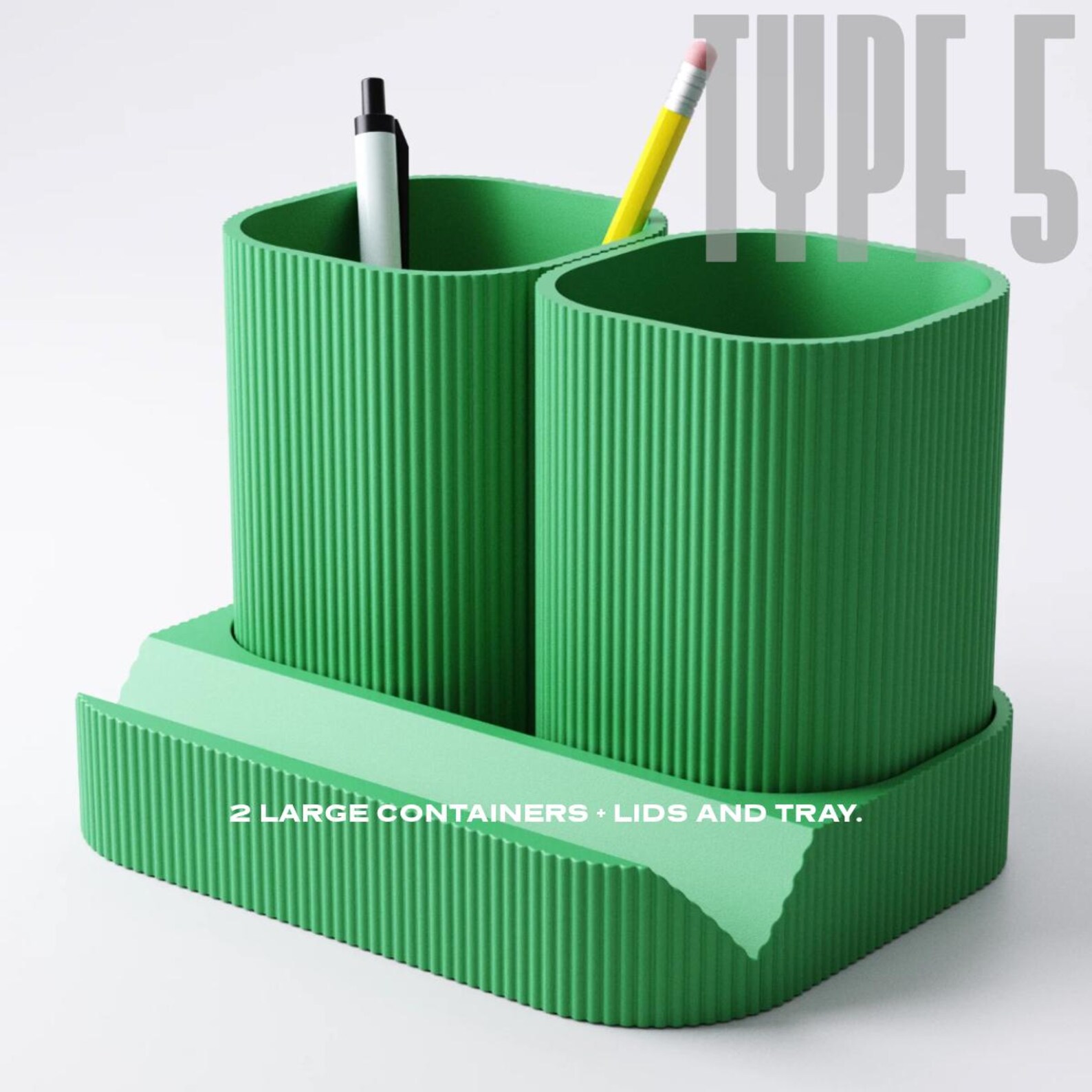 3D Printed Modular Desk Organizer – Preconfigured Stationery Organizer ...