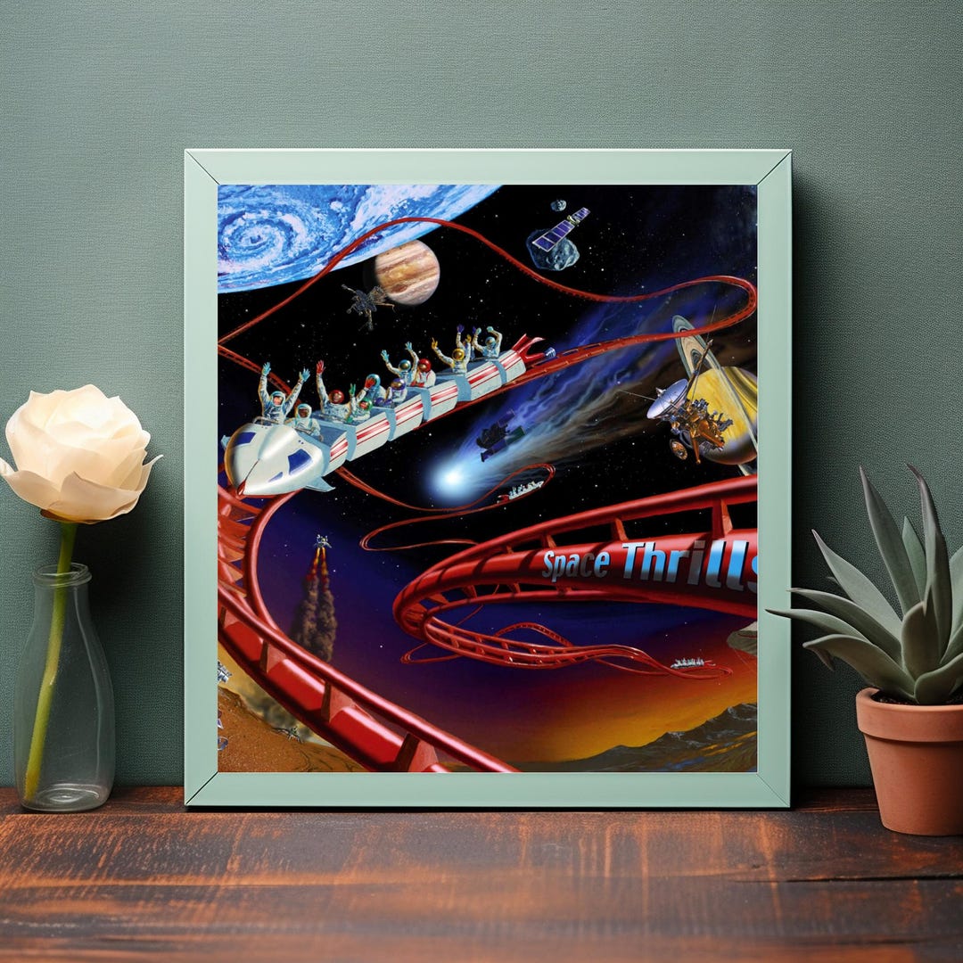 NASA Experience the Cosmic Adventure of Space Thrills! A Vibrant Roller ...