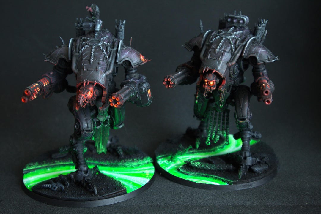 2 Pro Painted Wardog Brimstone Brigands for Chaos Knights 40k. - Etsy