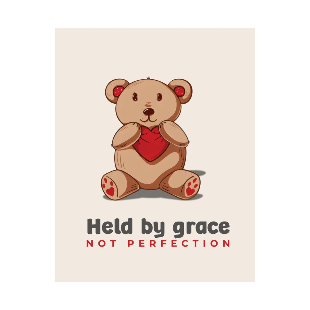 Satin Poster, Teddy Bear Christian Blanket Wall Art, Home Decor ...