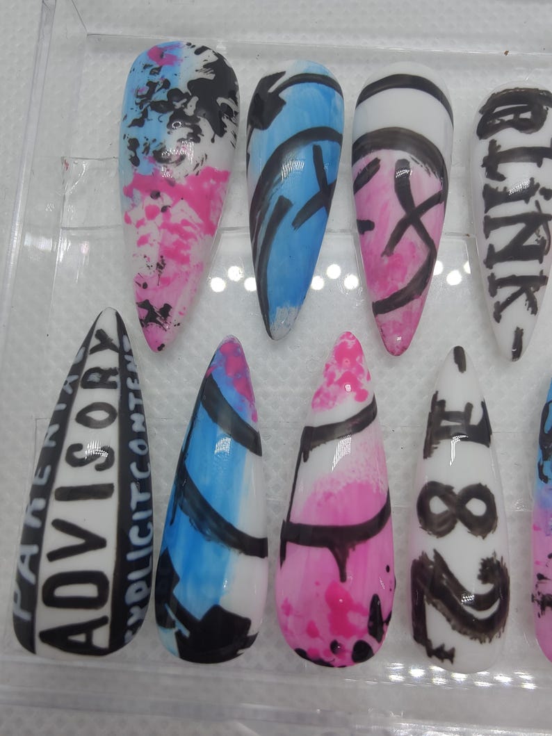 Pre Made Blink-182 Album Cover Art Press on Nails | Limited Edition ...