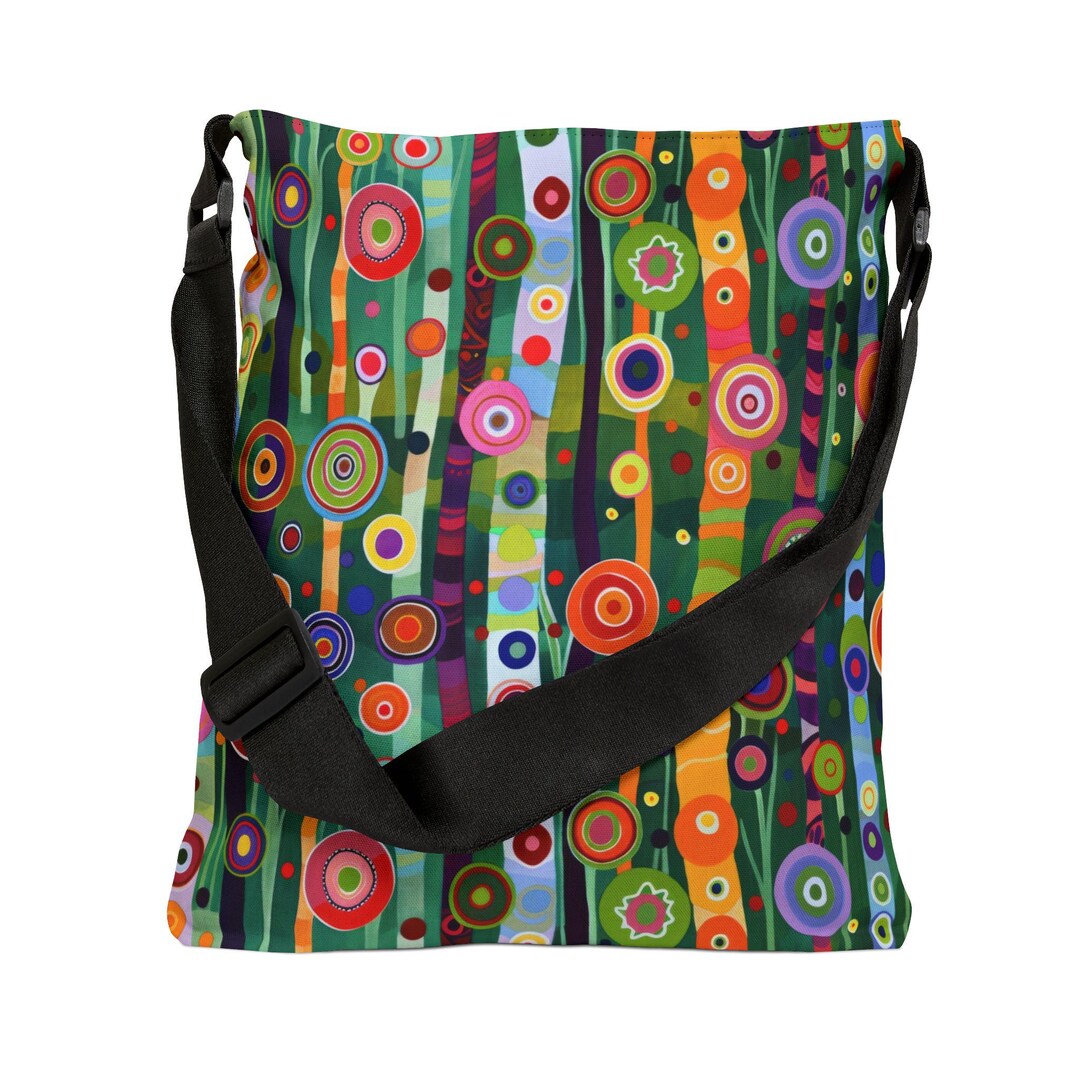 Boho Adjustable Tote Bag, Colorful Stylish Design, Crossbody Tote Bag ...