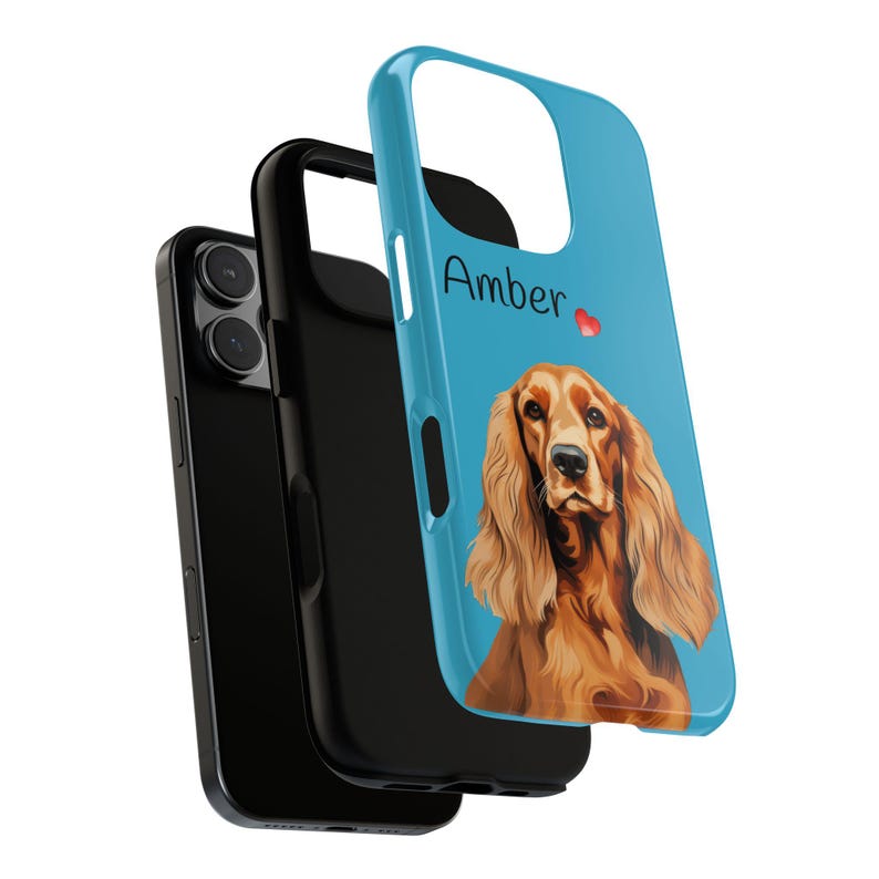 Cocker Spaniel Phone Case, Personalized Dog Phone Case, iPhone 12, 13 ...