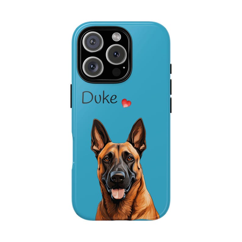 Belgian Malinois Dog Phone Case, Custom Dog Phone Case, Cute Dog Lover ...