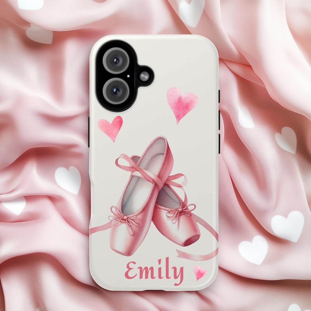 Pink Ballet Phone Case, Personalized Dance Case, iPhone 12, 13, 14, 15 ...