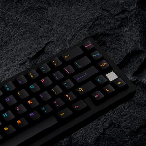 136 Key Black Underworld Theme Keycaps Set, Double Shot PBT Keycaps ...