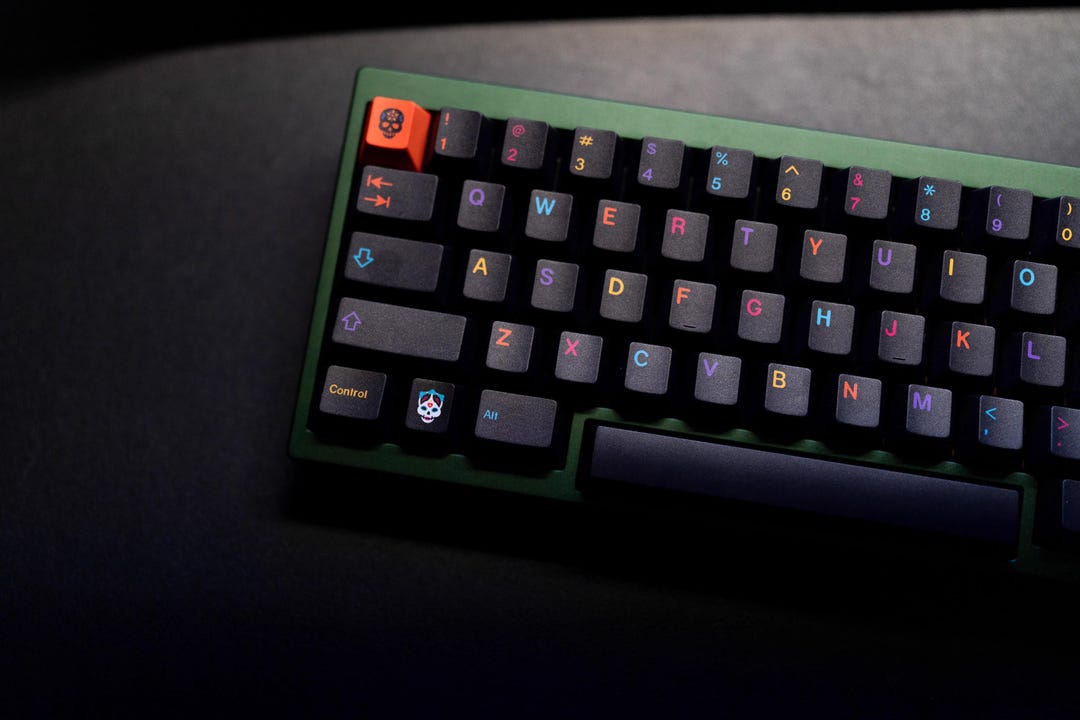 136 Key GMK Inspired Mictlán Theme Keycap Set, Double Shot High Quality ...