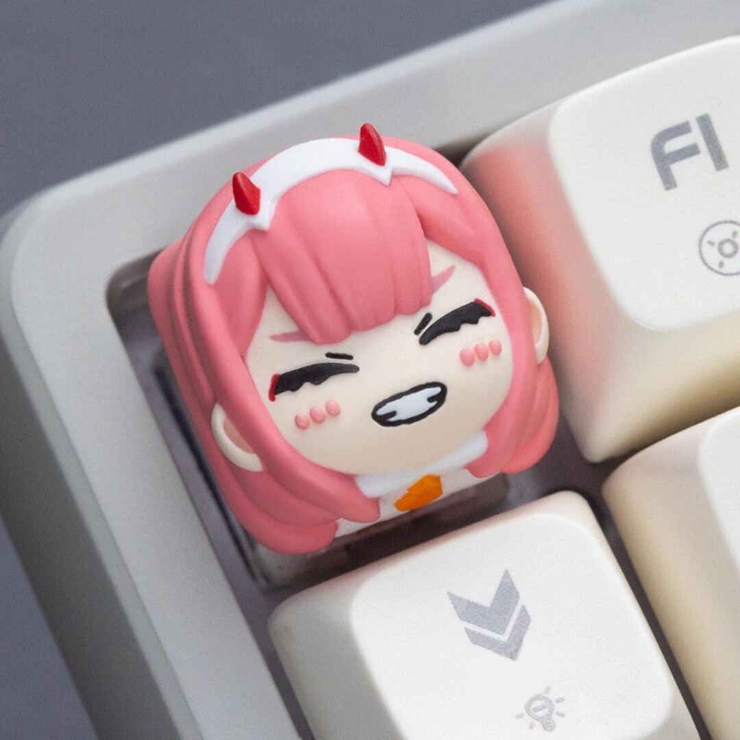 Zero Two Cute Artisan Keycap, Zero Two Darling Artisan Resin Keycap ...
