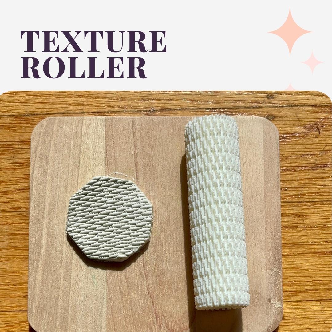 Metal Mesh Texture Roller | 3D Printed Clay Roller for Pottery, Polymer ...