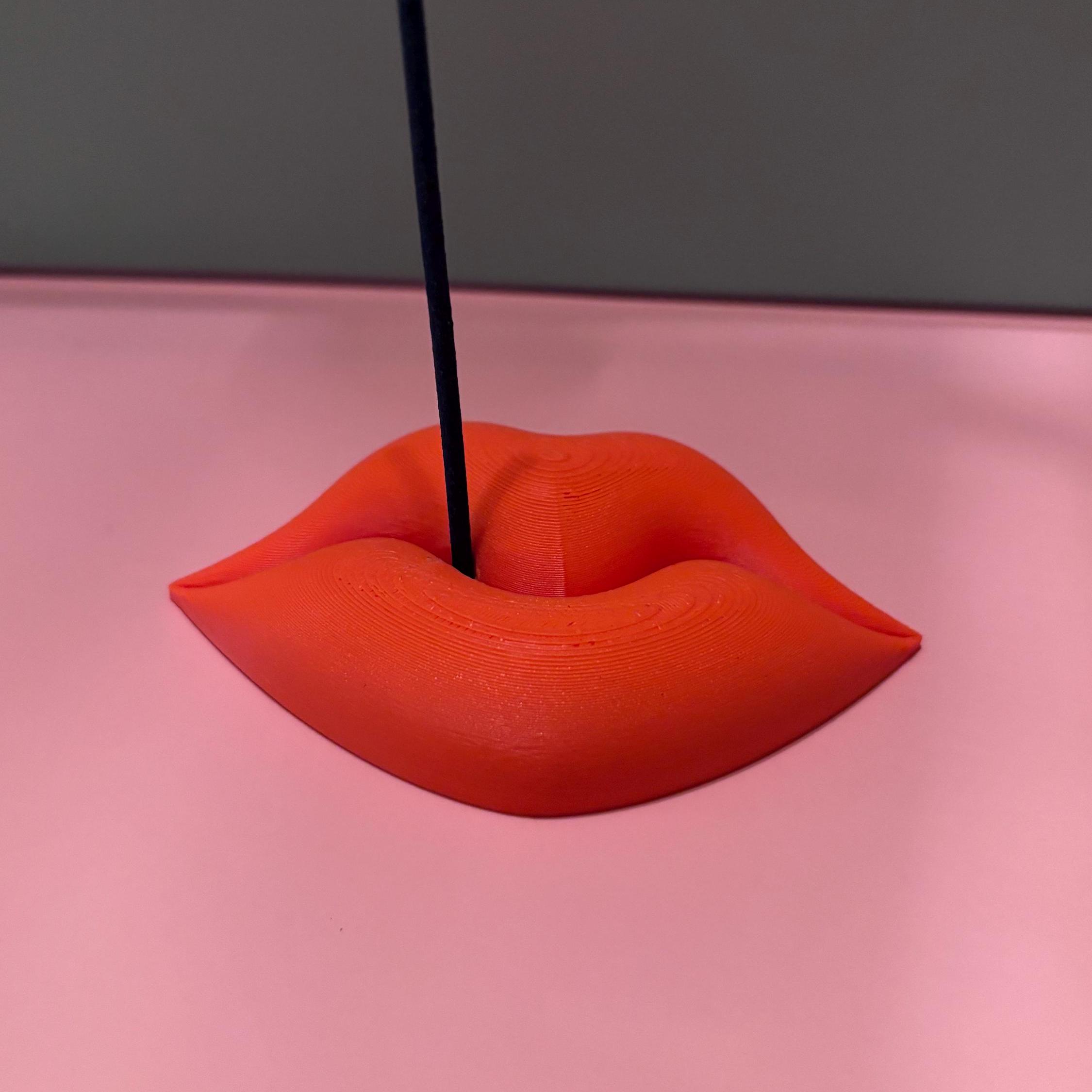 3D Printed Lips Incense Holder - Modern Aromatherapy Decor Gift - Etsy