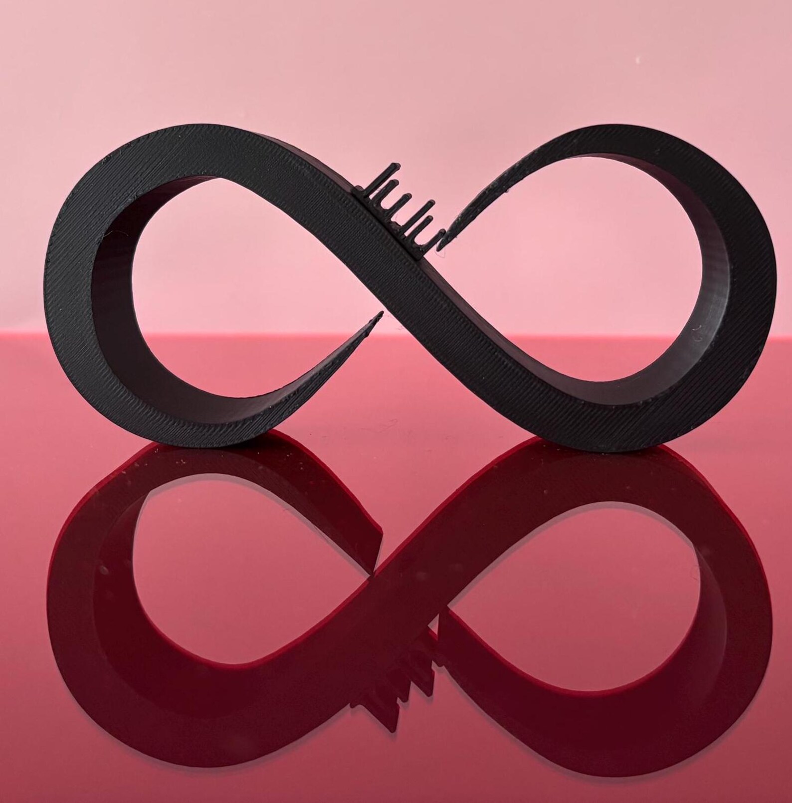 Personalized 3D Printed Infinity Symbol Sculpture – Modern Desk Decor ...