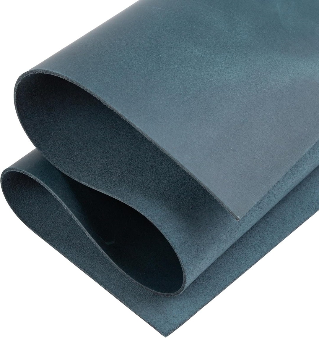 Blue Leather Sheet: 2mm Thick Cowhide for Crafts, Tooling (12x24 Inch ...