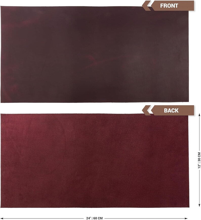 Red Cowhide Leather Sheet: 2mm Thick, 12x24 Inch Tooling Leather - Etsy