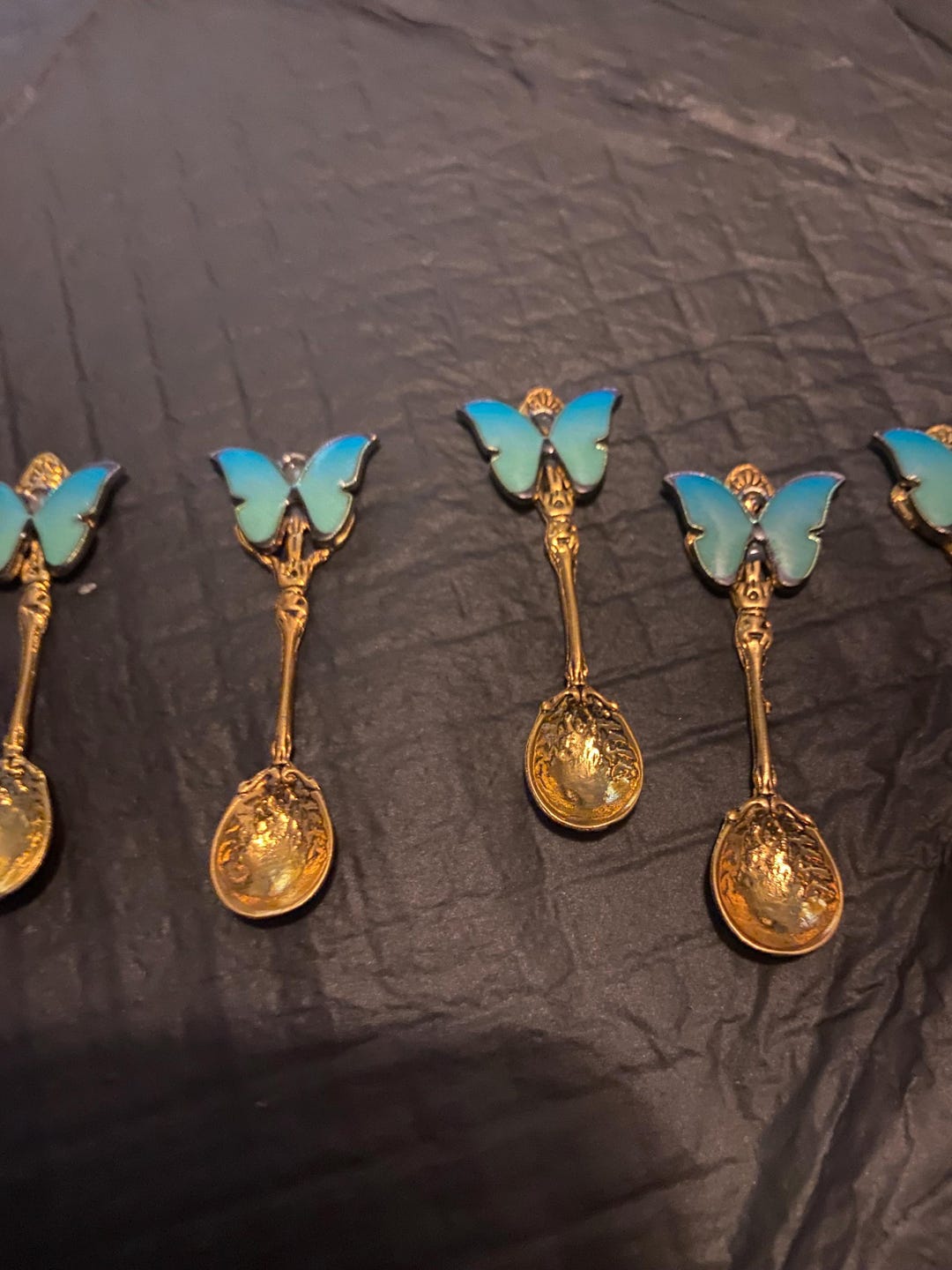 Beautiful Butterfly, Gold Exquisitely Designed Salt Spoon. Anyone ...
