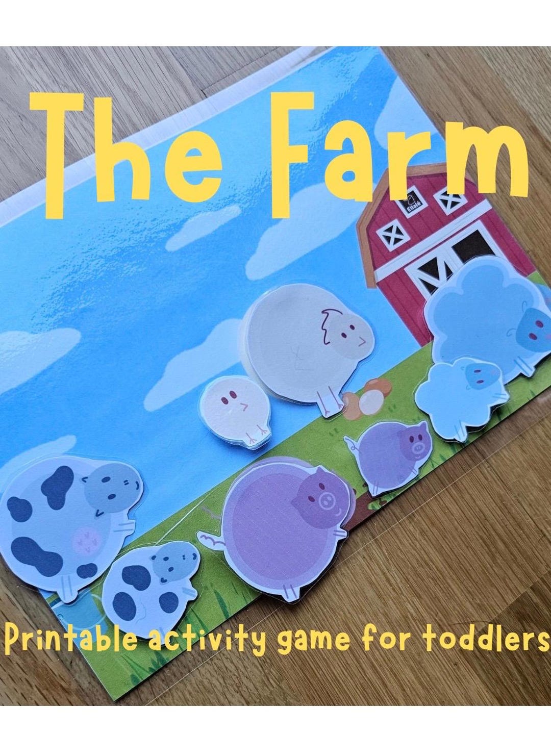The Farm Printable Activity Sheet for Toddlers With Three Game ...