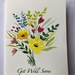 Get Well Soon Card, Watercolor Card, Flowers - Etsy