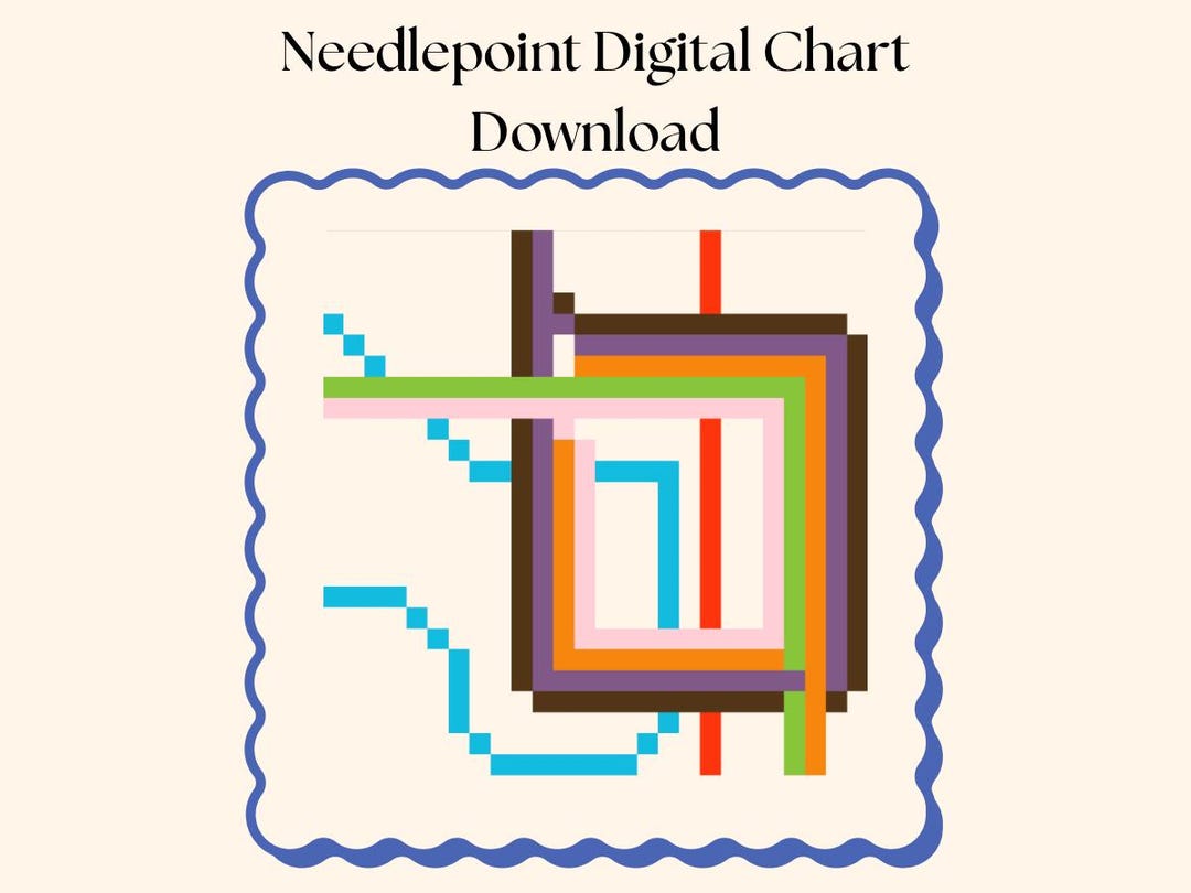 Chicago CTA Loop Train Needlepoint Chart (digital Download) - Etsy