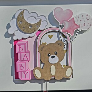 Bear Cake Topper: Baby Shower Decoration - Etsy