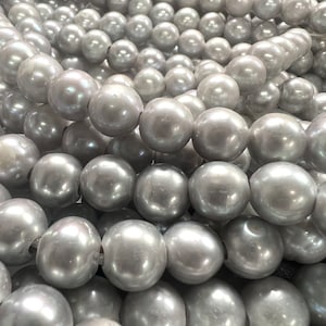 11-12mm A-AA off Round Freshwater Pearl Large Hole 2.2mm 3mm Potato ...
