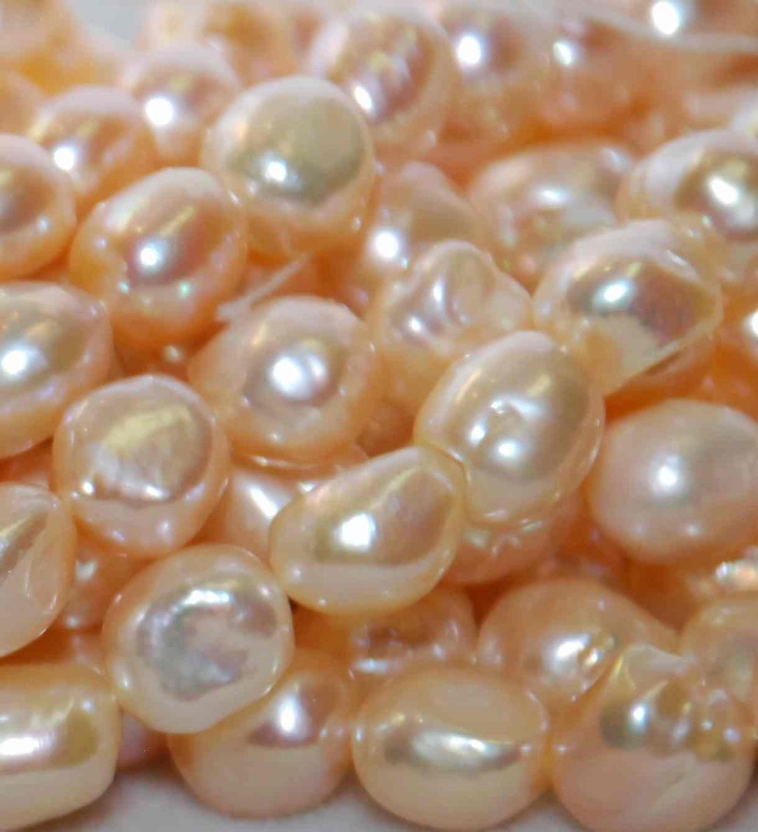 AA 9-11mm Baroque Pearl Freshwater Pearl Good Quality Natural Peach ...