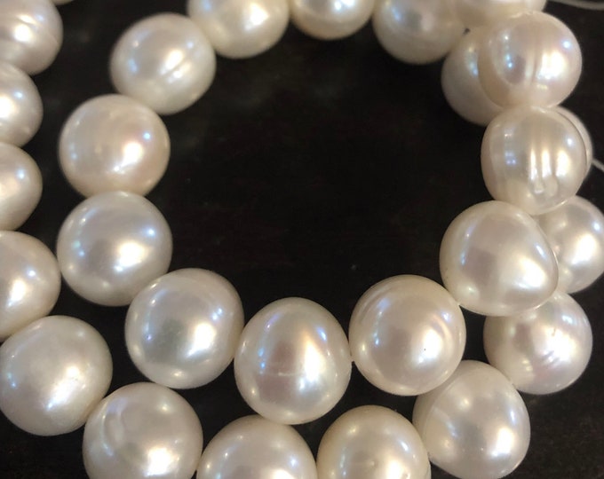 Large Round Freshwater Pearl 11-12mm off Round Potato Pearl Natural ...
