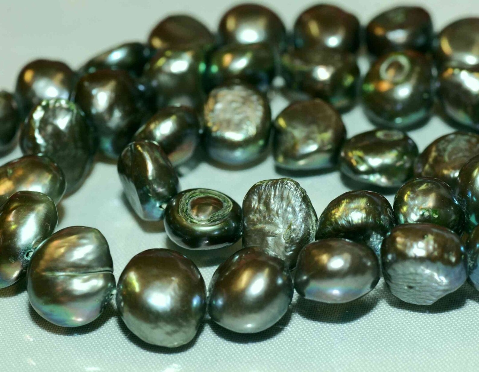 Baroque Pearl Nugget Pearl Freshwater Pearl Vintage Emerald - Etsy