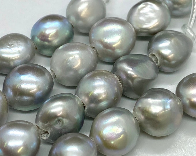 Unique Large Baroque Pearl 13mmx14-16mm Large Hole Freshwater Pearls 2 ...