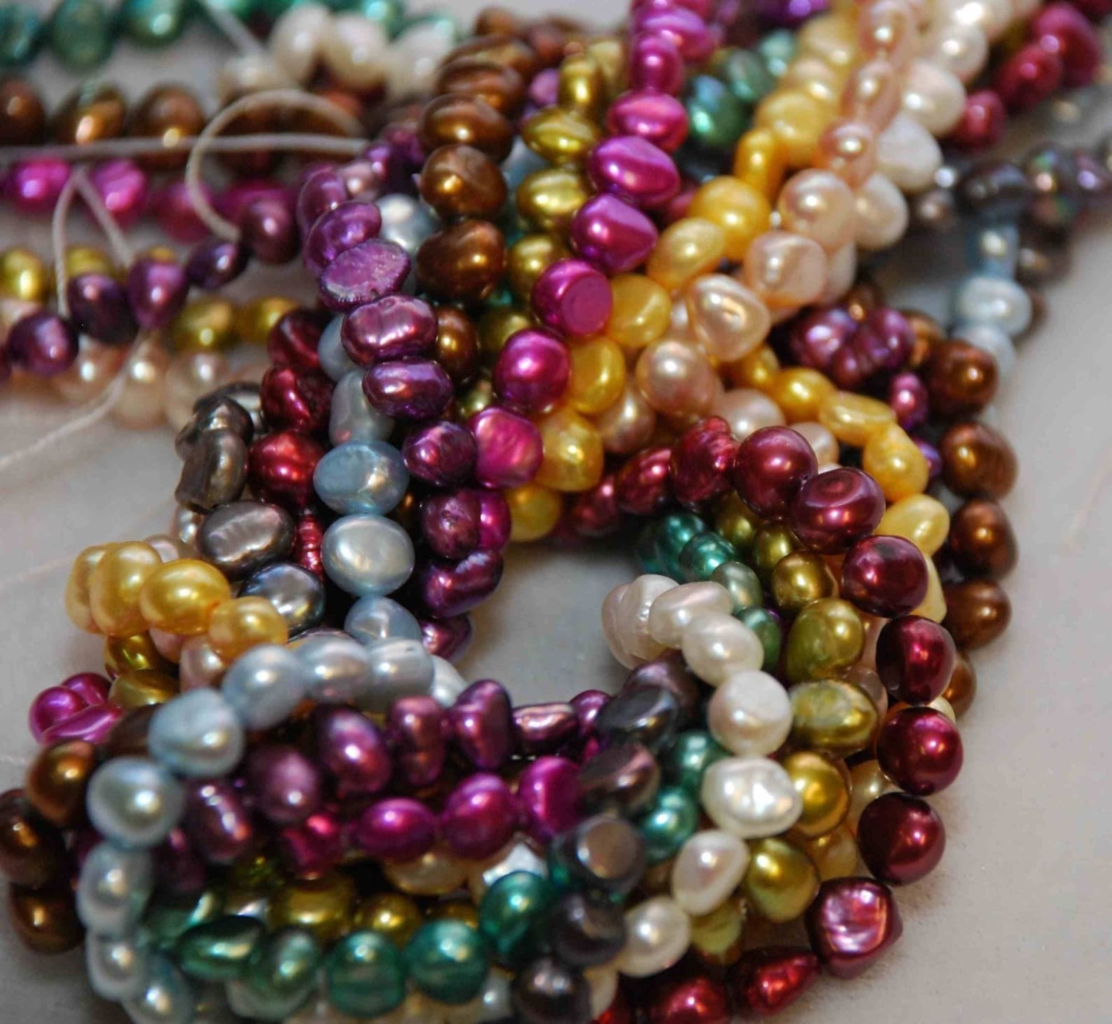 NEW AA+ 6-7mm Corn Pearl Baroque Pearl Nugget Pearl Baroque Freshwater ...