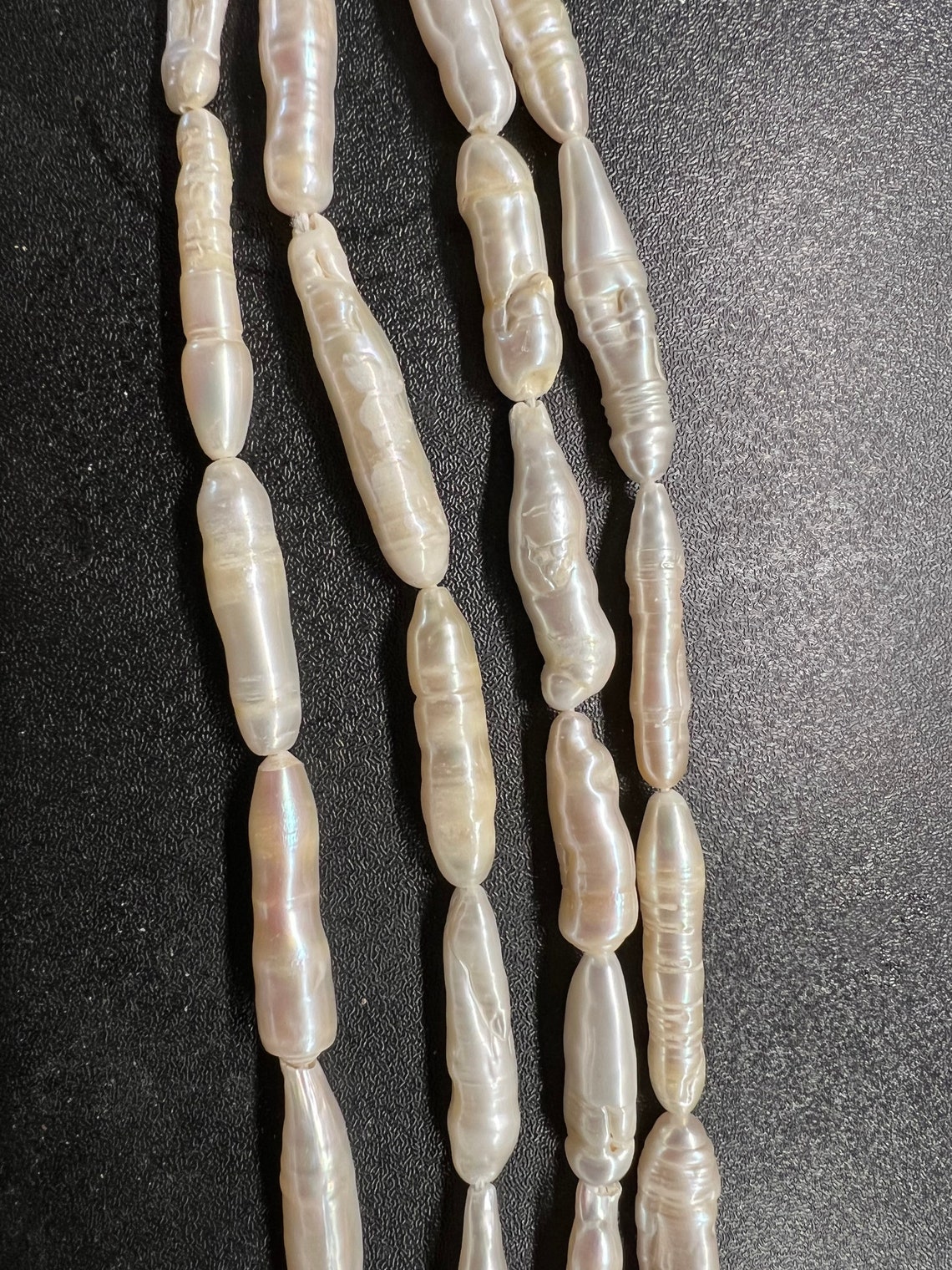 Rare 2pc 28-33mm X6-8mm Long Stick Biwa Pearl Beads Skinny - Etsy