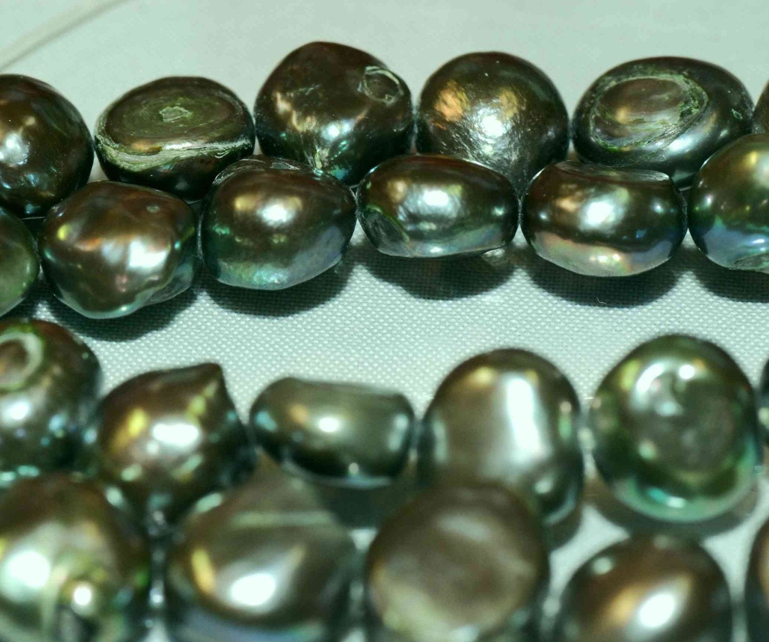 Baroque Pearl Nugget Pearl Freshwater Pearl Vintage Emerald - Etsy