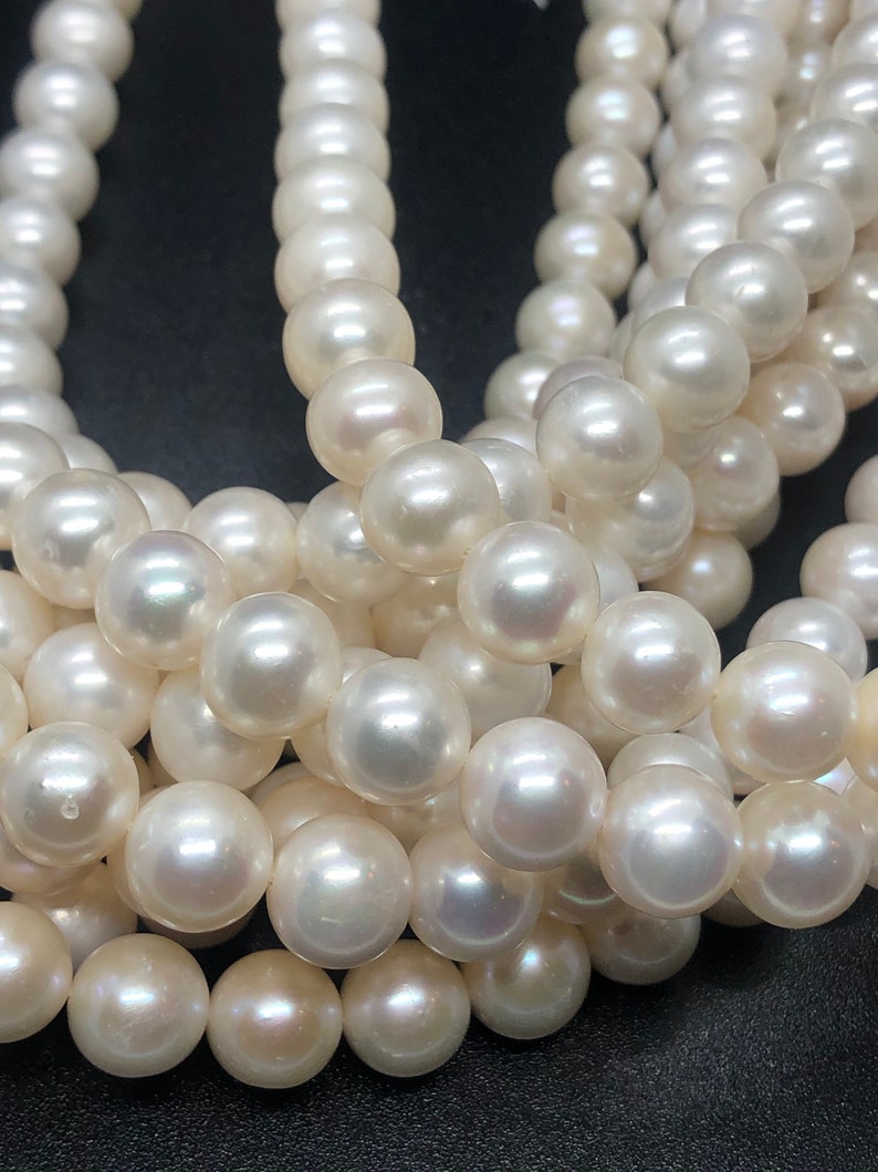 AA High Quality Luster 10-11mm Round Freshwater Pearl Natural - Etsy