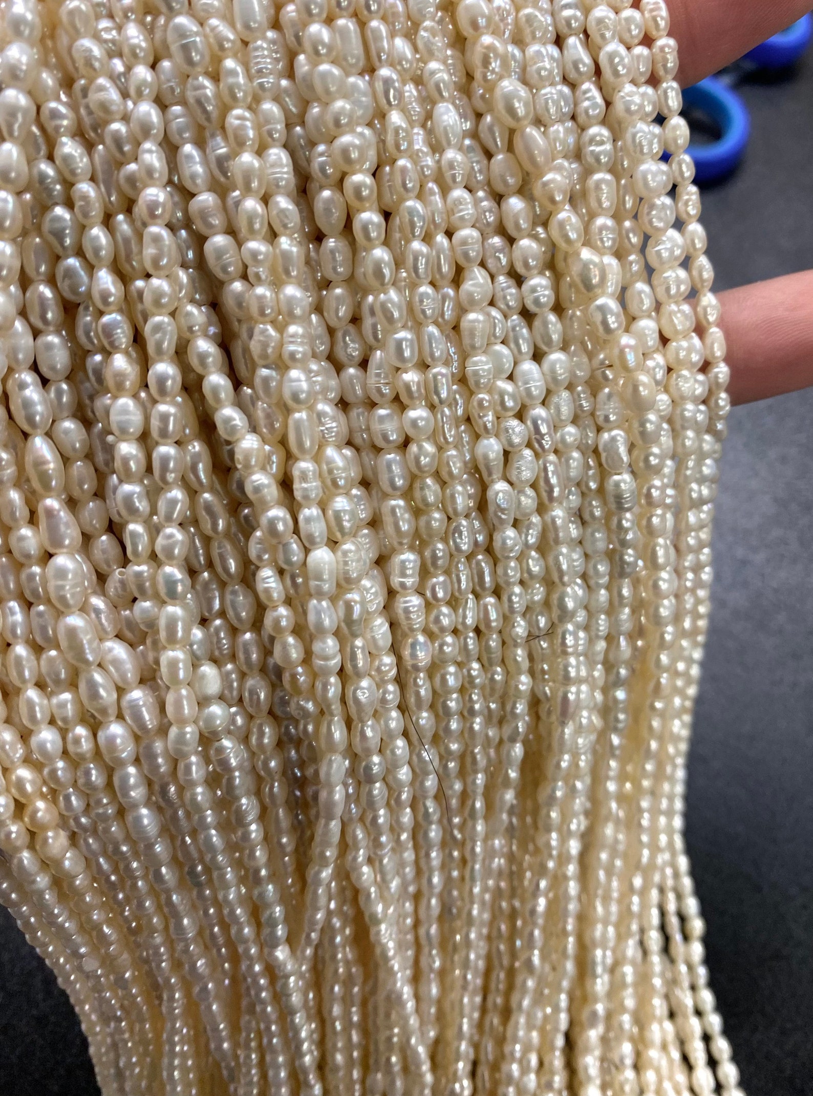 Seed Pearl Baroque Rice Pearl Freshwater Pearl Ivory White - Etsy