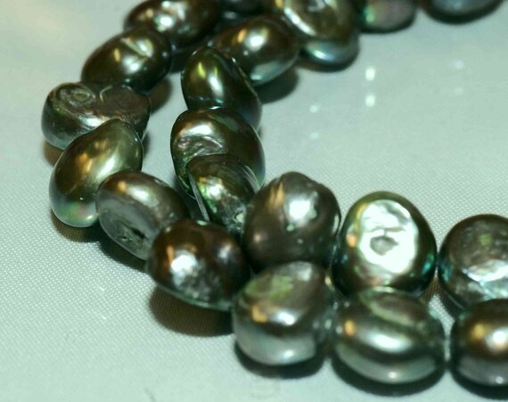 Baroque Pearl Nugget Pearl Freshwater Pearl Vintage Emerald | Etsy