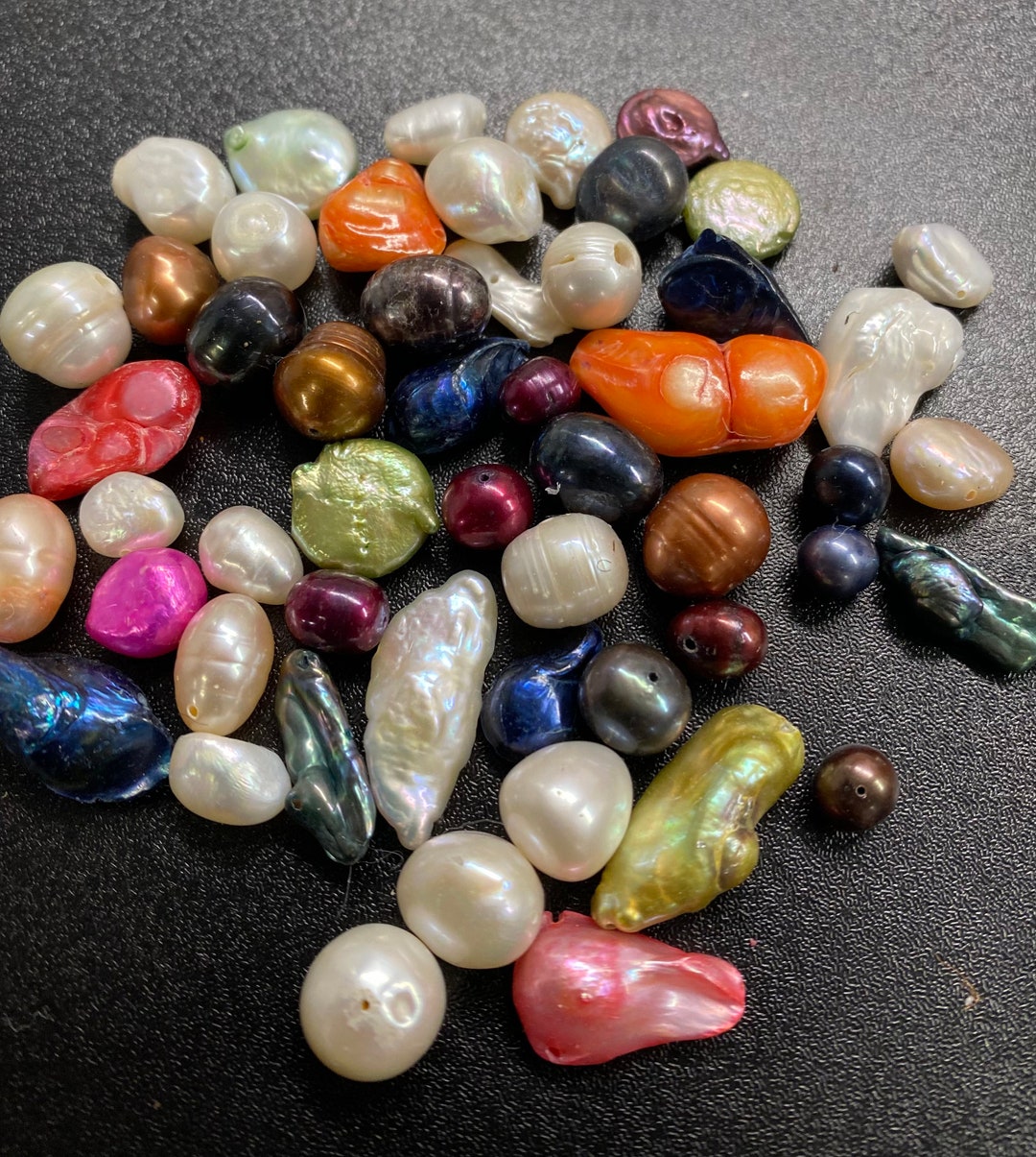 6-40mm Assorted Loose Freshwater Pearl, Mixed Pearl Beads Bag, Large ...