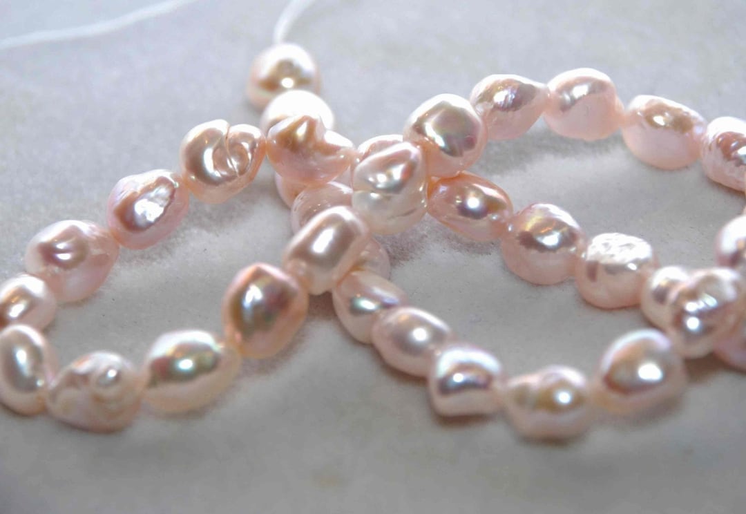 Big Freshwater Pearl Good Quality Natural Pink Baroque Pearl---half ...