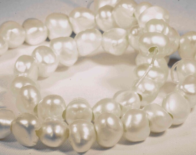 AAA Baroque Pearl Nugget Pearl Freshwater Pearl White Ivory - Etsy