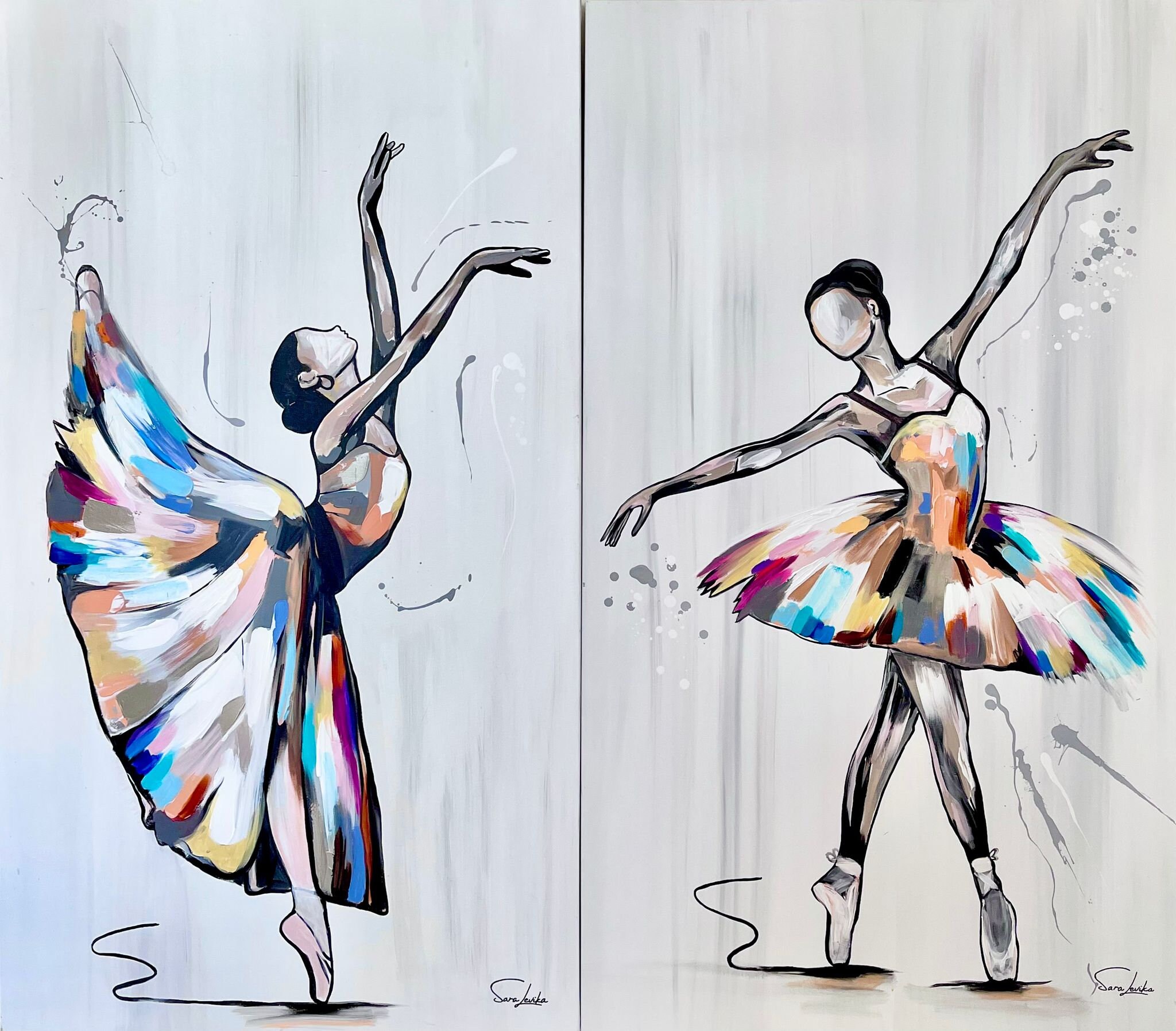 Ballet Dancer Original Painting, Ballerina Painting, Ballet Dancer Art ...