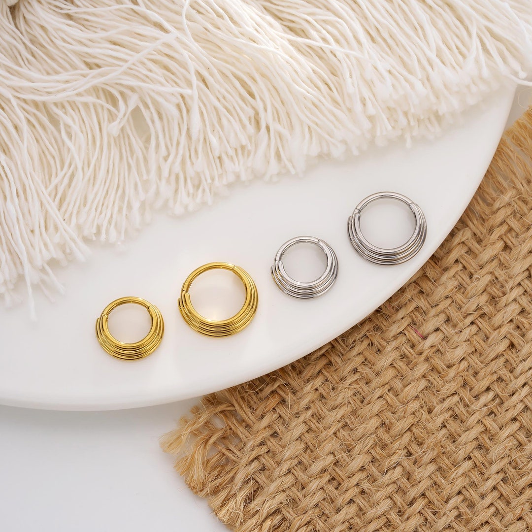 16G Triple Shaped Septum Hoop/minimalist Nose Septum Ring 8MM 10mm/nose ...