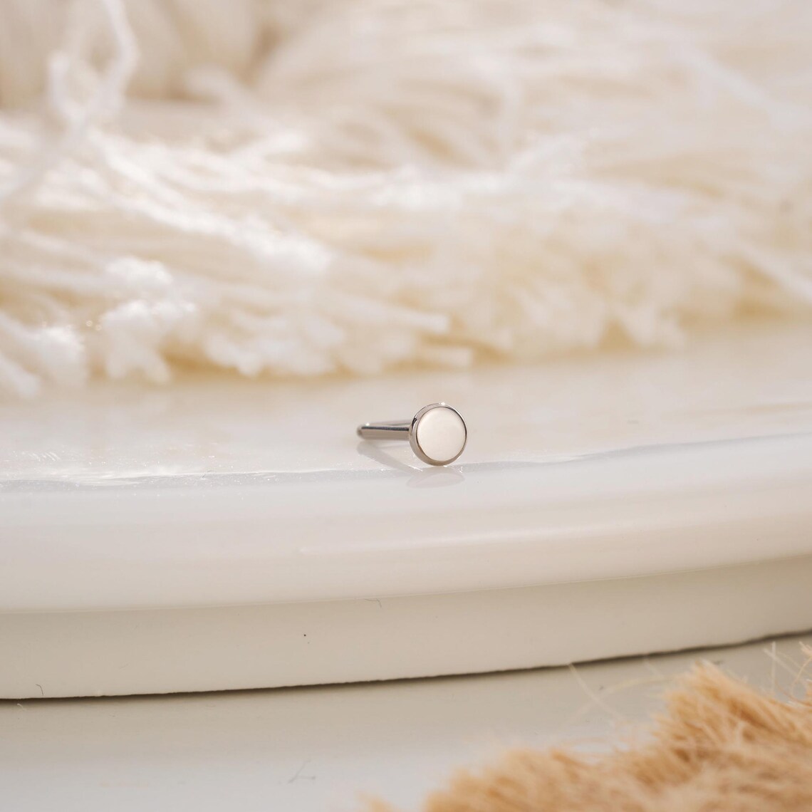 20G 22G Implant Grade Titanium Flat Nose Ring/l Shape Nose Stud/nose ...