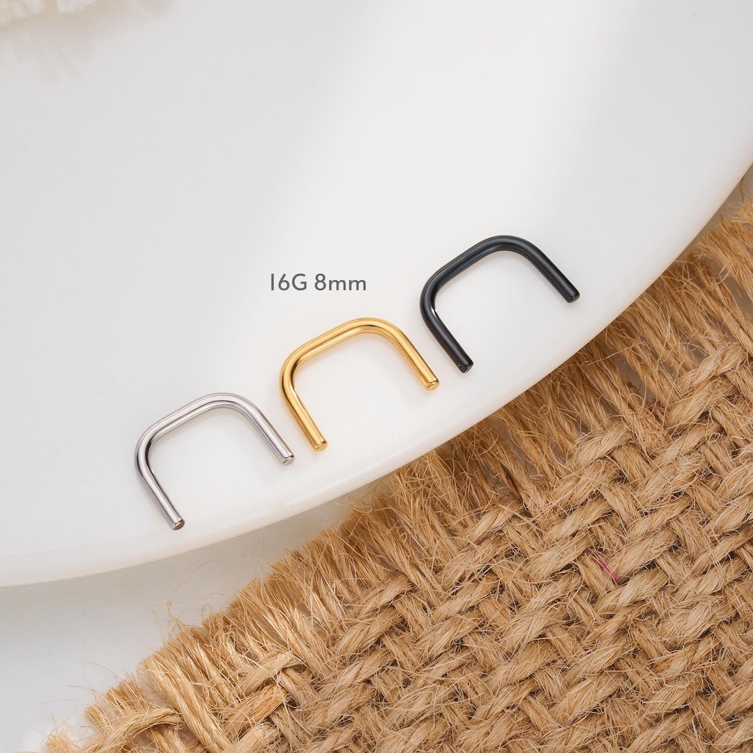 16g Septum U-shaped Retainer Piercing/septum Piercing Retainer/septum ...