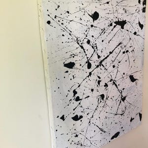 Black and White Splatter Art - Etsy
