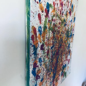 Bright Splatter Art/modern Art - Etsy