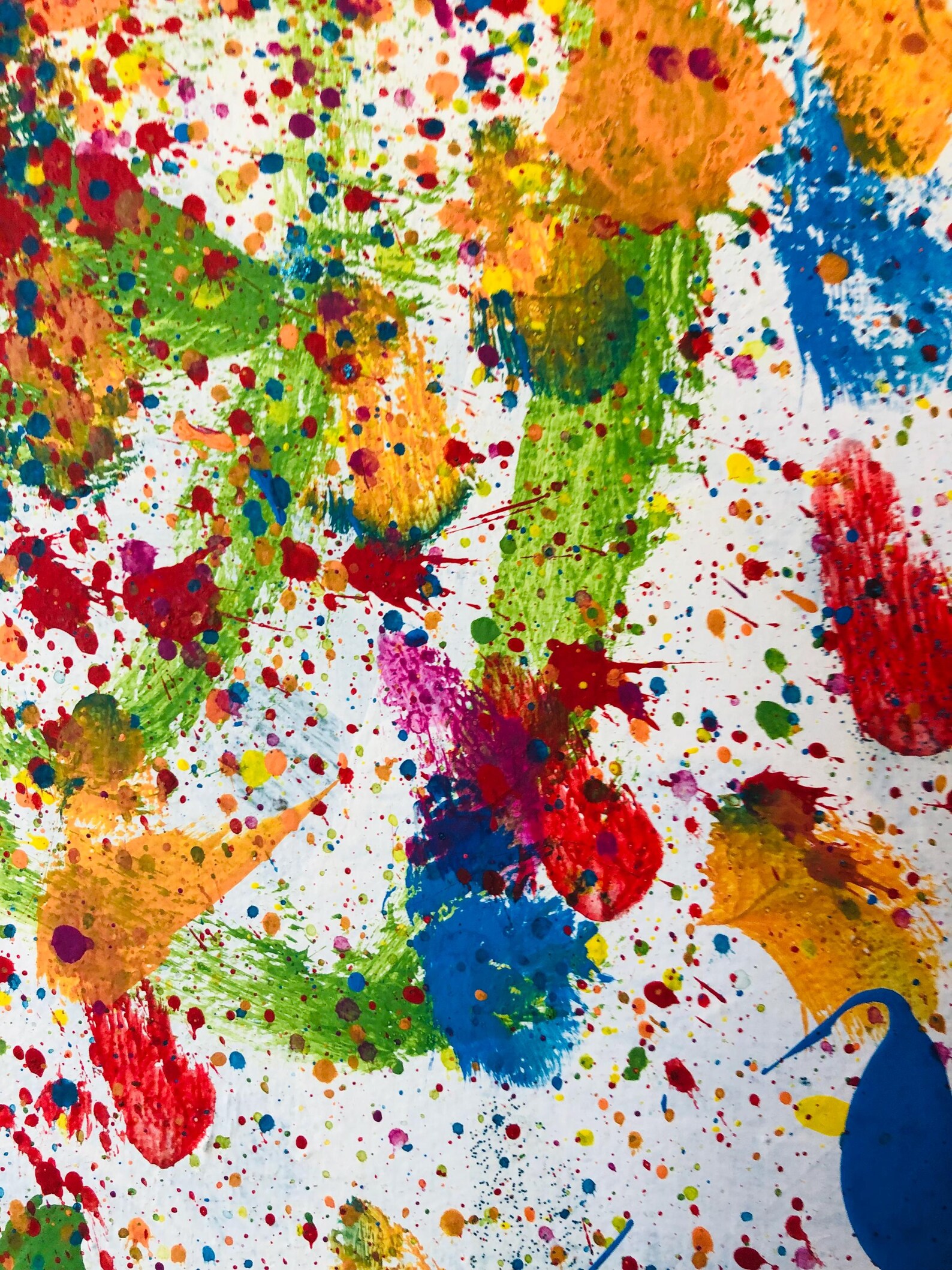 Colorful and Bright Splash Art/spatter Art - Etsy