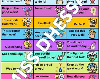 Teacher Feedback Slips for Students Work Printable, Classroom Resources ...