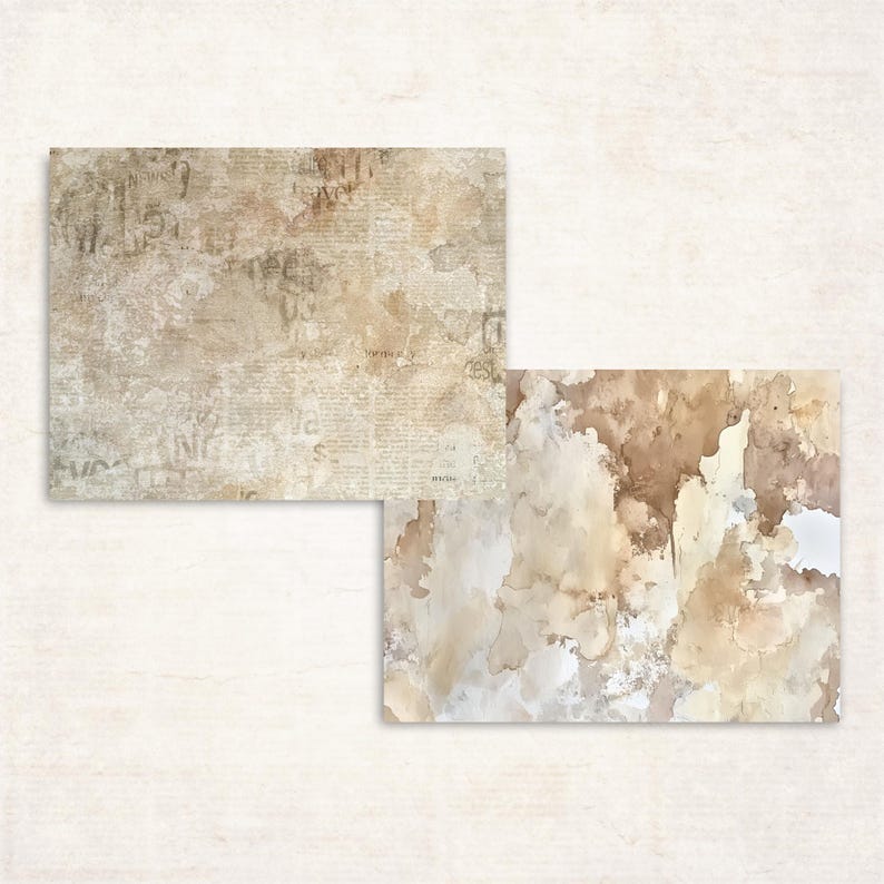 Printable Coffee Stained Journal Kit - Digital Ephemera for Junk ...